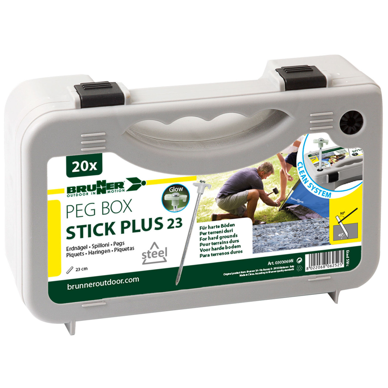 Brunner Peg Box Stick Plus 23 sátorcövek | 4Camping.hu