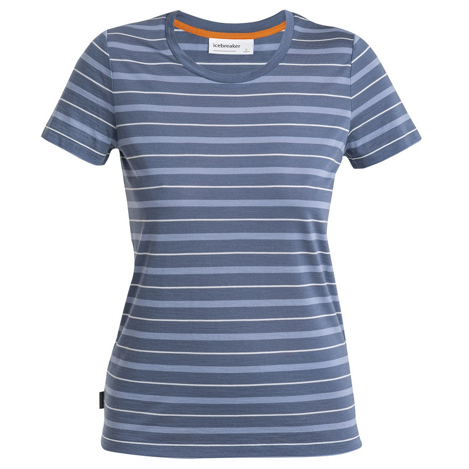 Icebreaker Women Wave SS Tee Stripe női póló | 4Camping.hu