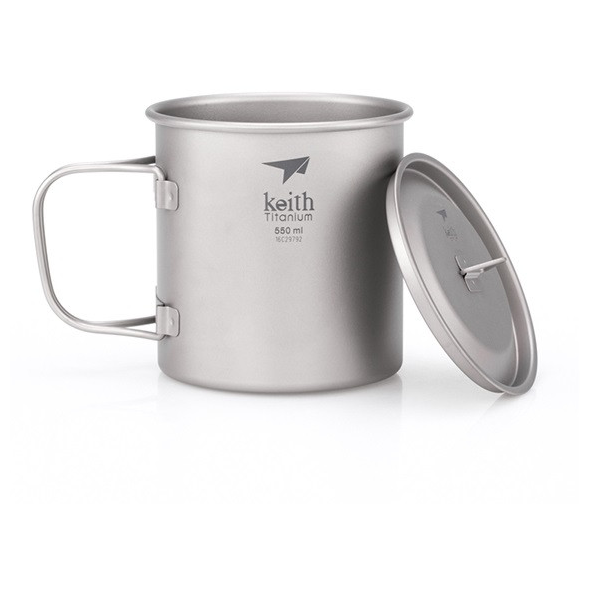 Keith Titanium Single-Wall Tit. Mug 550 ml bögrék-csészék | 4Camping.hu