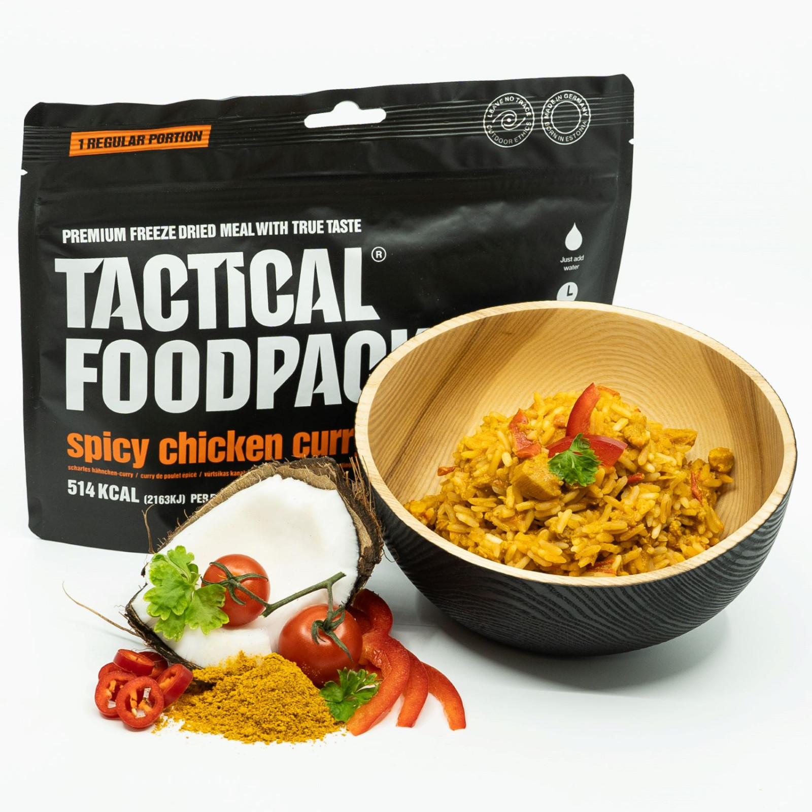 Tactical Foodpack Spicy Chicken Curry 120g főétel | 4Camping.hu