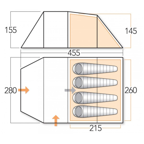 Vango Omega 450 XL sátor | 4Camping.hu